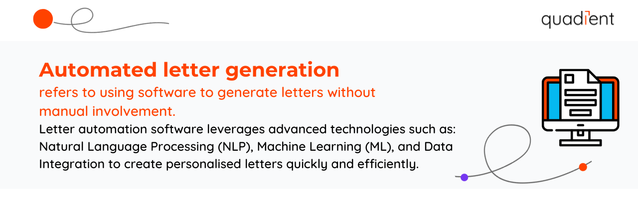 Streamlining communication with automated letter generation